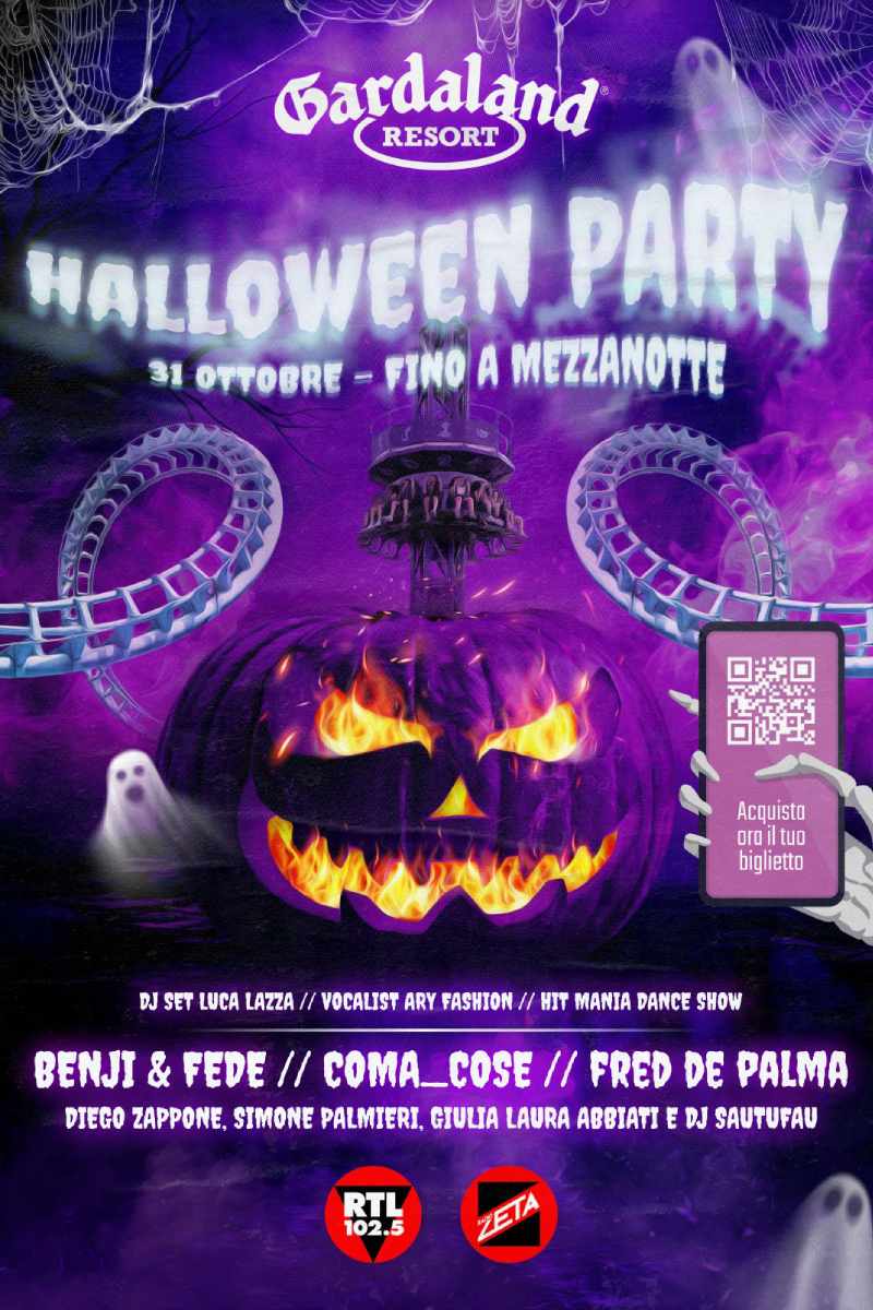 Gardaland Halloween Party con Benji & Fede, Coma_Cose e Fred De Palma ...