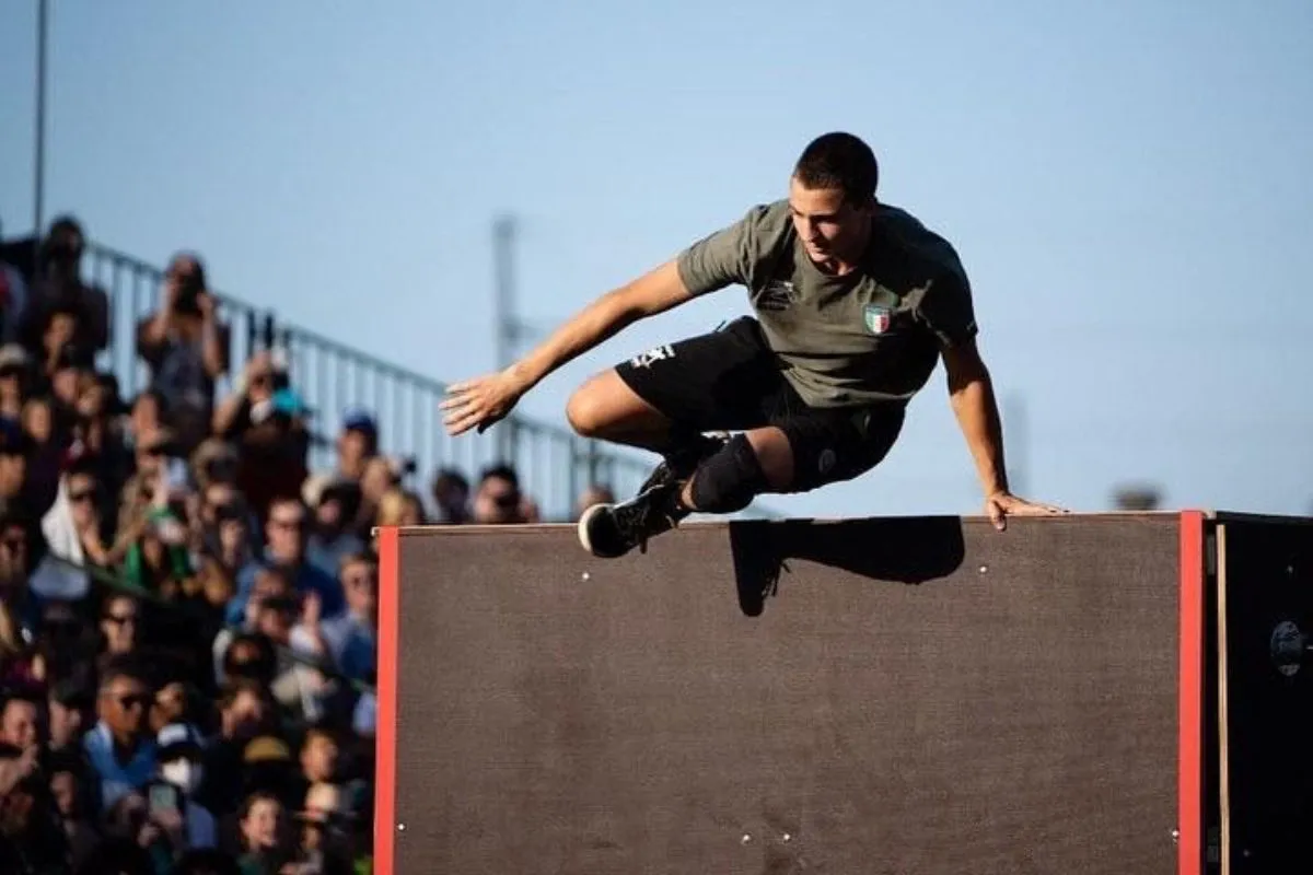 Il bresciano Andrea Consolini ai World Games di parkour in Cina - Gardapost